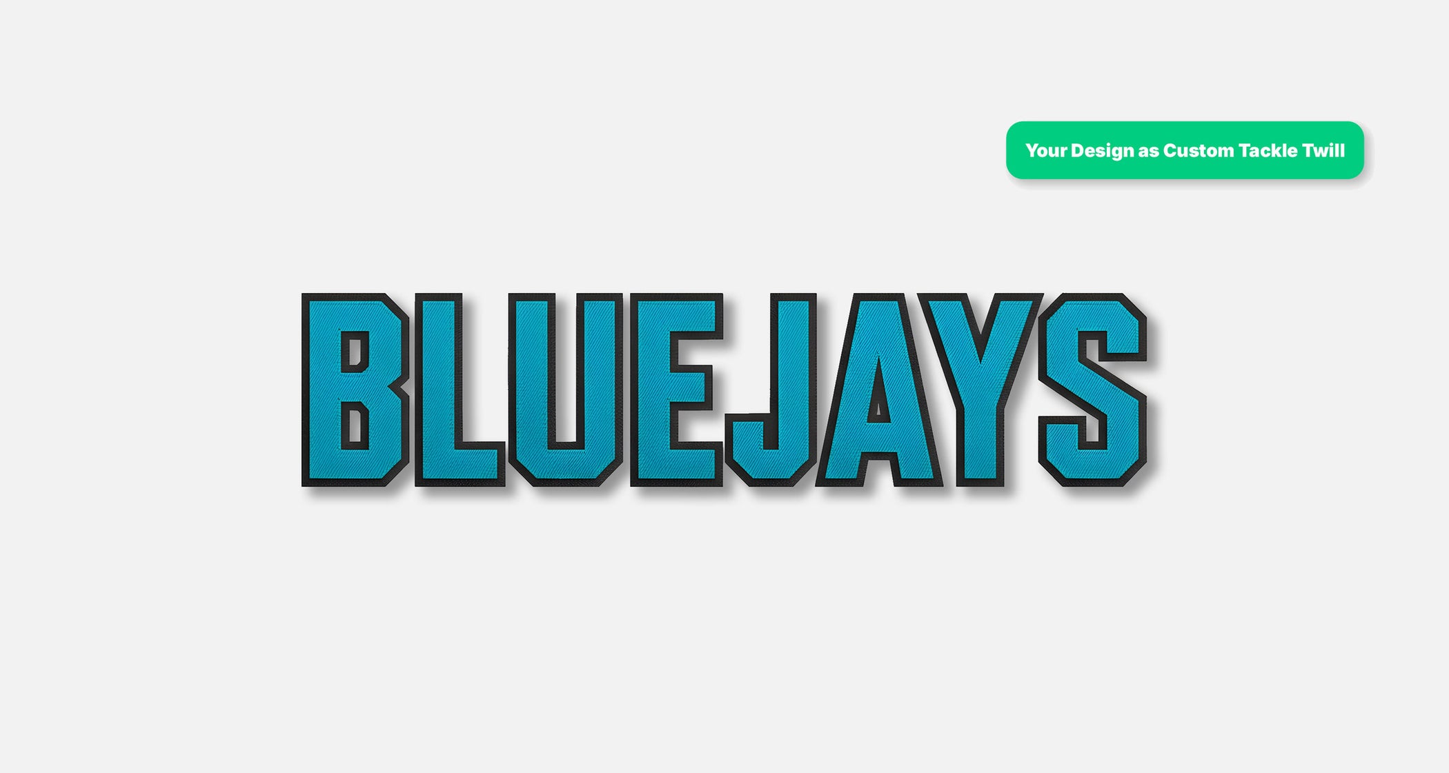 Custom Tackle Twill Letters | Buy Tackle Twill Patches In Bulk