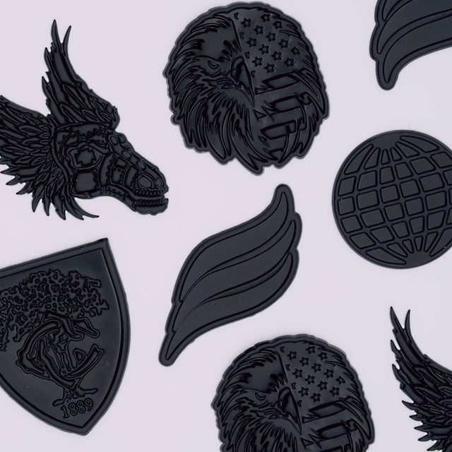 Matte Black Flex Patches | Buy Matte Black Flex Patches In Bulk