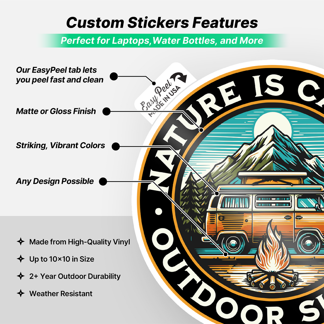 Custom Vinyl Stickers | Buy Vinyl Stickers in Bulk