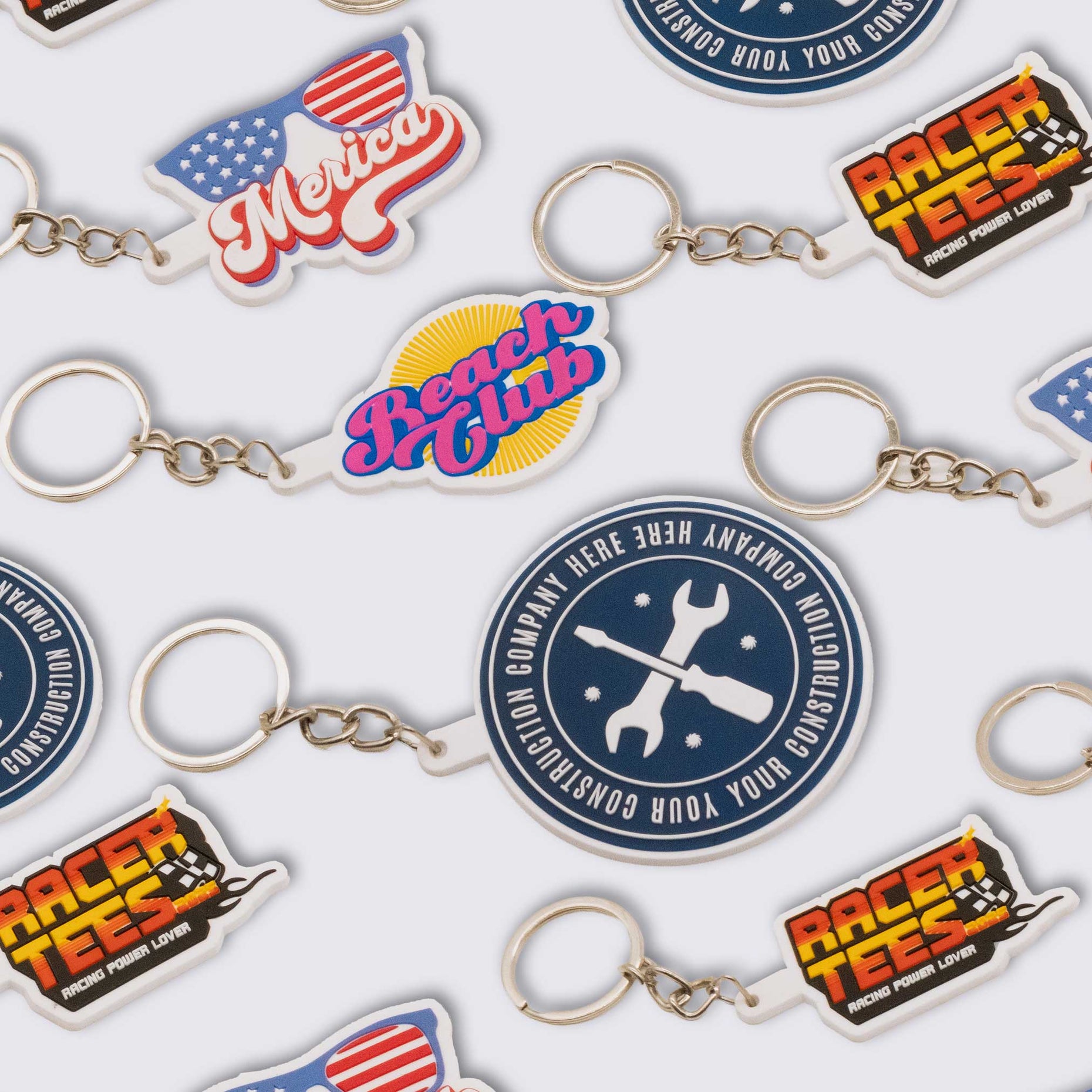 Custom Keychains | Design Rubber Keychains Online