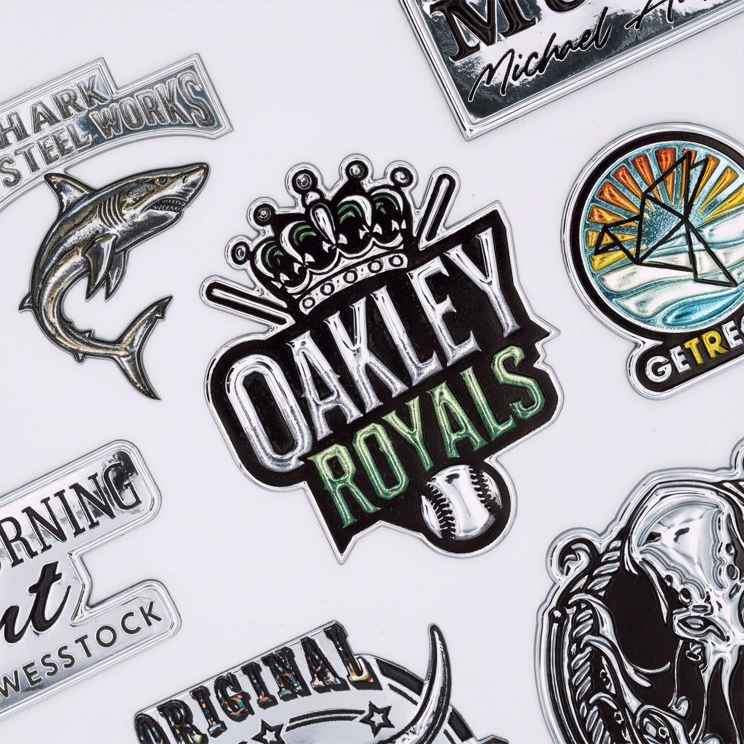 Metallic Flex Patches | Buy 3D Metallic Flex Patches In Bulk