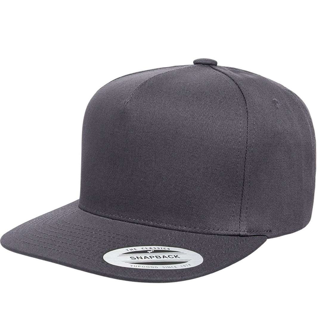 Yupoong Y6007 Adult 5-Panel Cotton Twill Snapback Cap